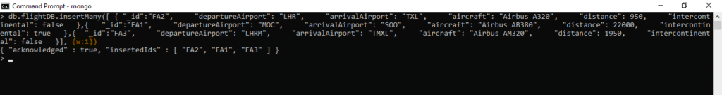 All about mongoDB insertMany() | insertMany in mongdb - Singhak